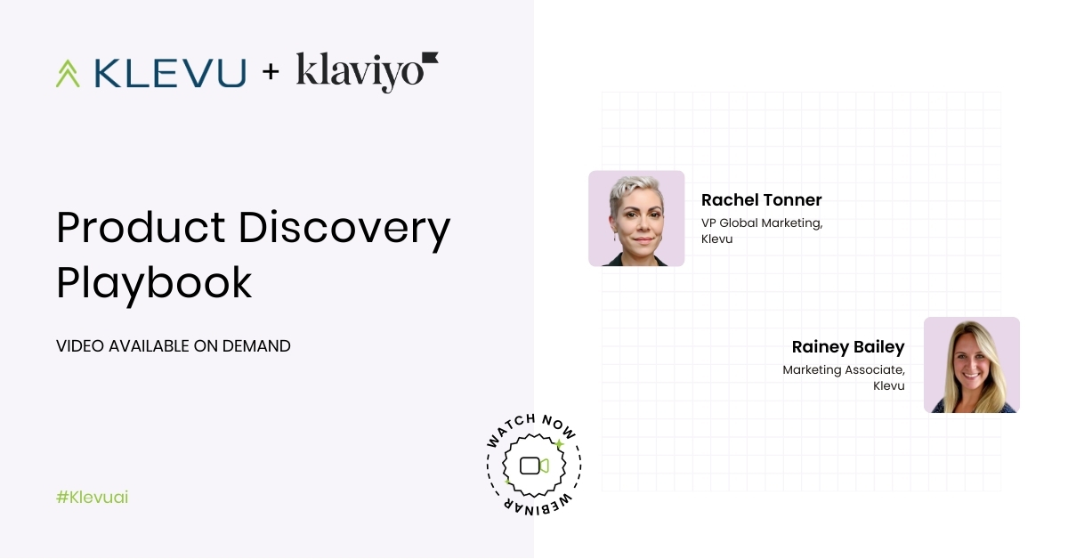 On-Demand Video: Product Discovery Playbook - Klevu AI